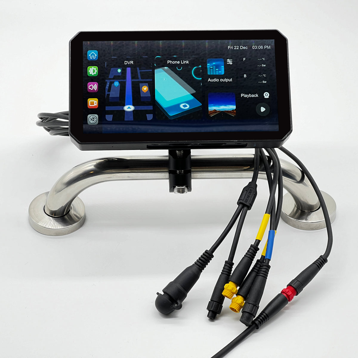 Alien Rider M2 Pro Motorcycle Dual Recording Bike Navigation System TP ...