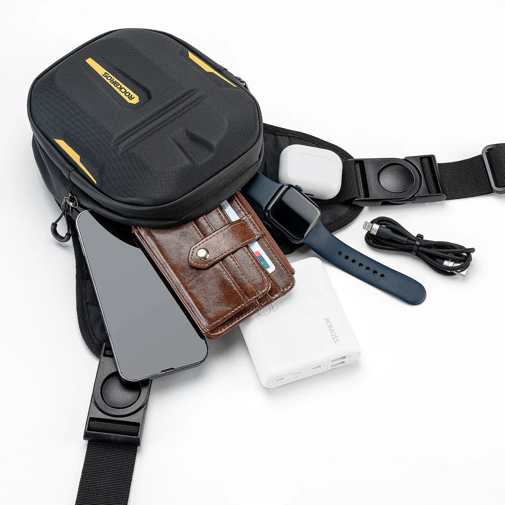 ROCKBROS Motorcycle rider leg bag hard shell Fanny pack motorcycle cro ...